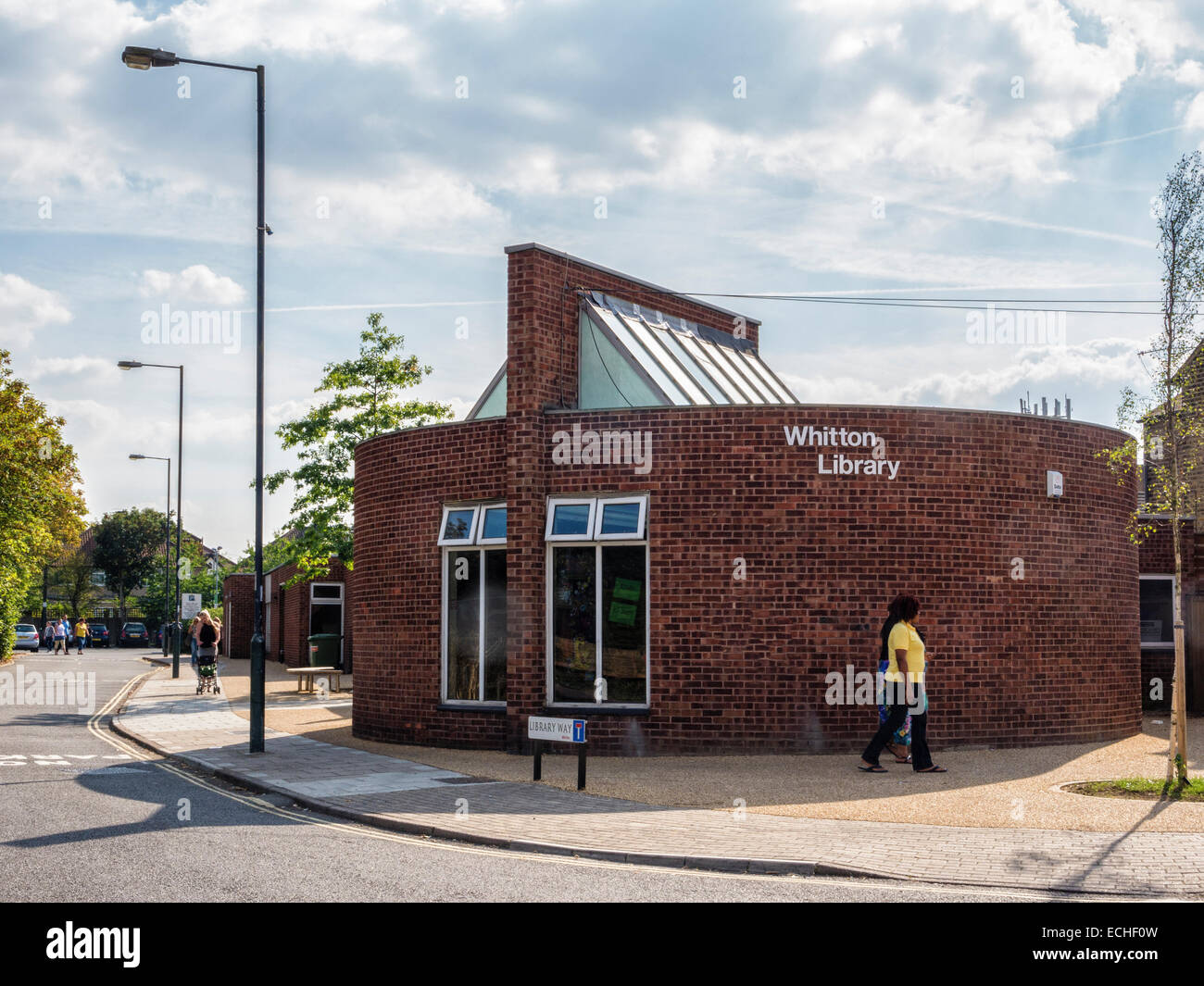 Whitton library - round brick building lends books - Whitton ...