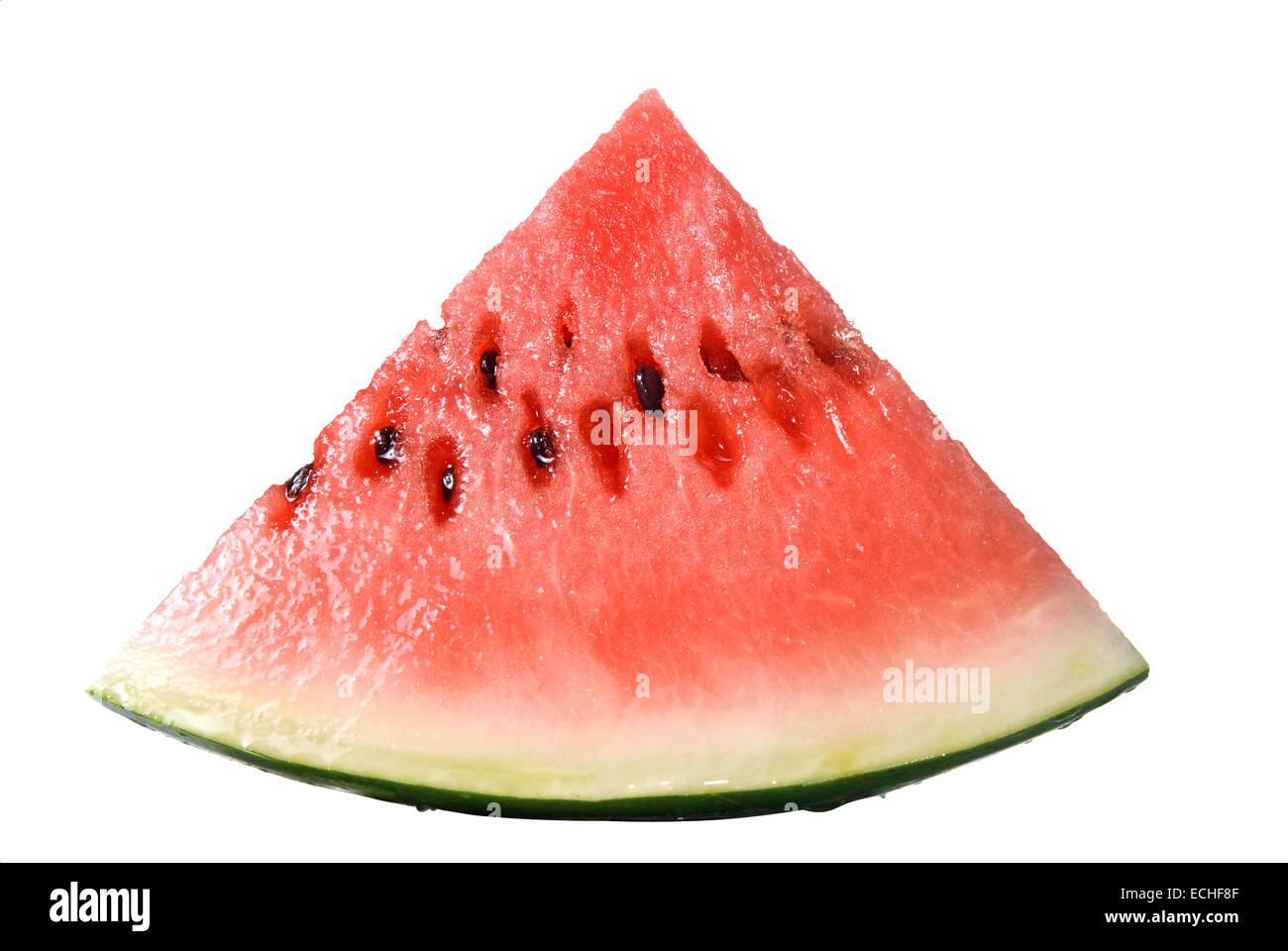 red watermelon slice isolated on white Stock Photo - Alamy