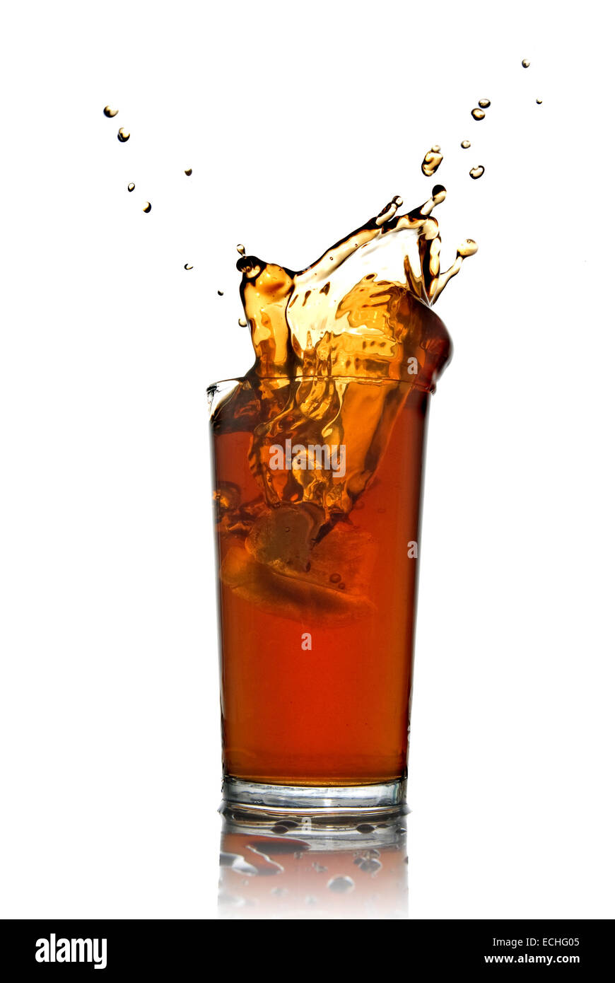 splash of cola isolated on white Stock Photo - Alamy