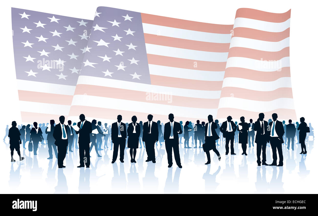 Large crowd united states Cut Out Stock Images & Pictures - Alamy
