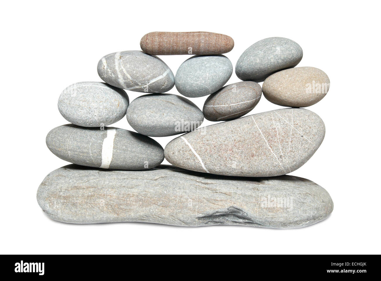Pebble column Cut Out Stock Images & Pictures - Alamy