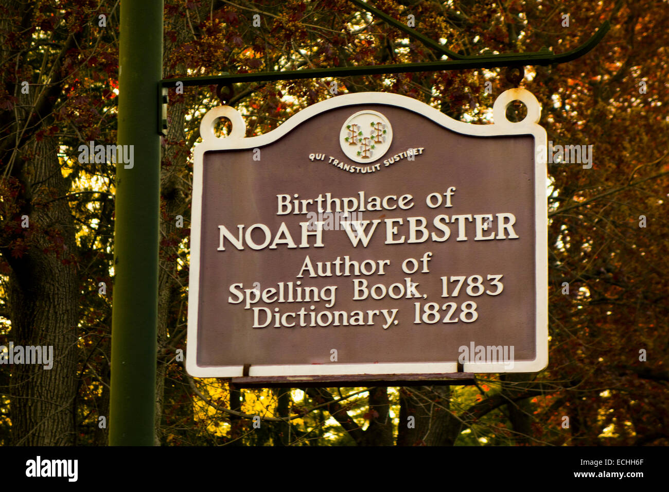 Noah Webster house in West Hartford CT Stock Photo - Alamy