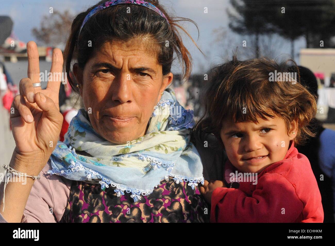 Suruc, Turkey. 15th Dec, 2014. Syrian Kurdish refugees face a difficult ...