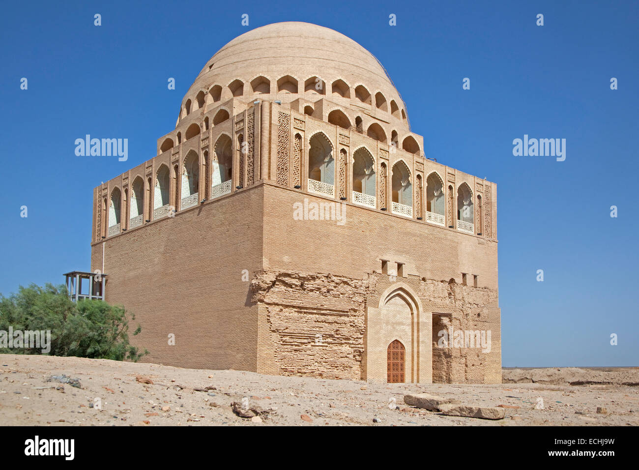The 12th-century Sultan Sanjar mausoleum in Merv / Merw near Mary ...