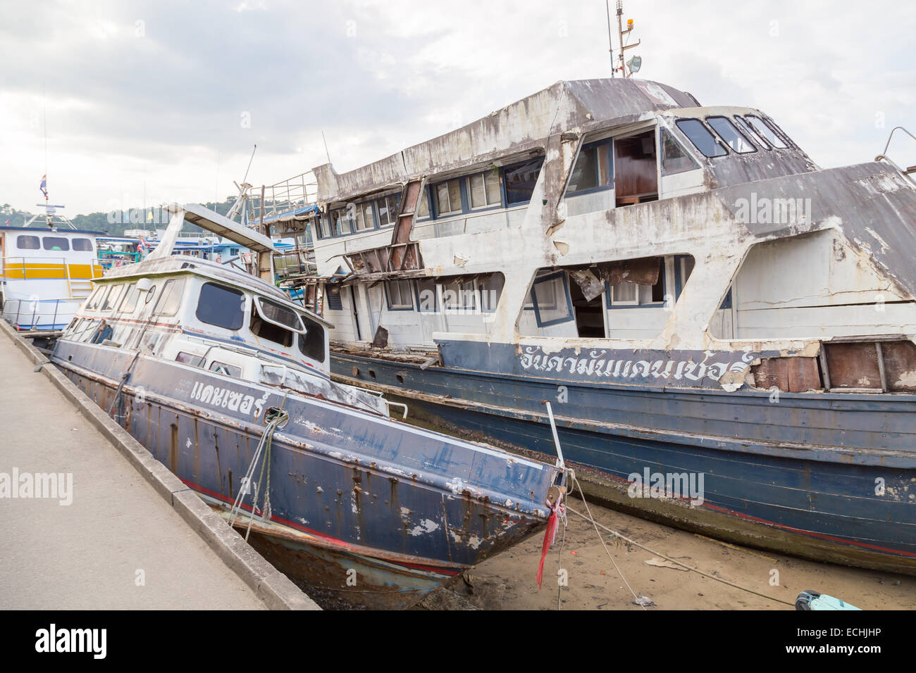 A shipwreck on the ship graveyard Stock Photo - Alamy