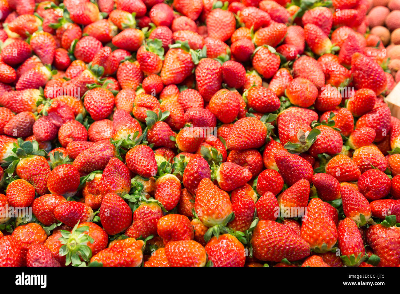Lots of strawberries at a market stall Stock Photo - Alamy