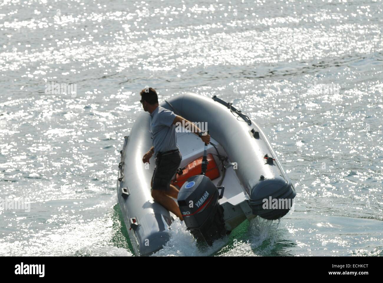 Inflatable dinghy hi-res stock photography and images - Alamy