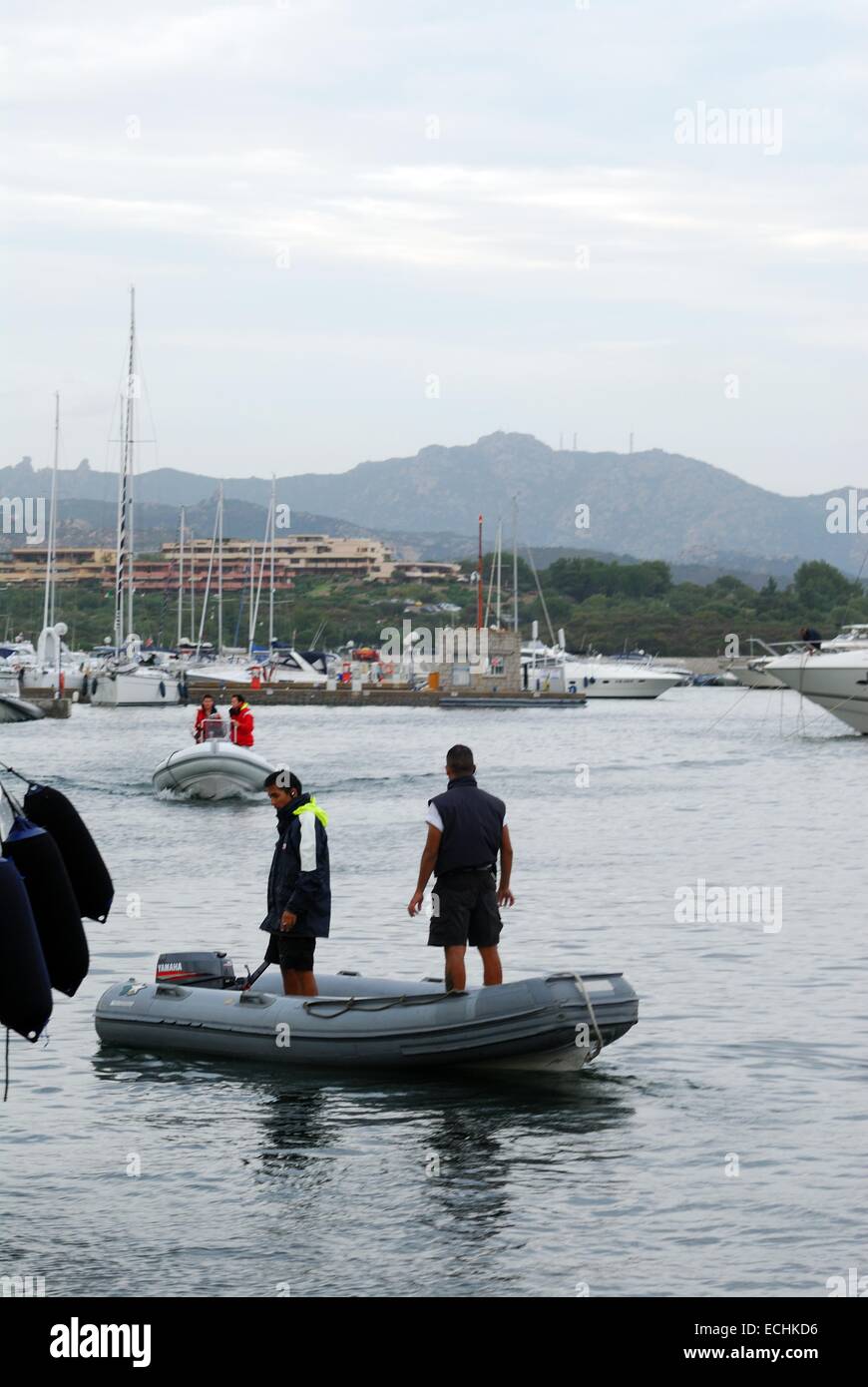 inflatable raft, motorboat, rubber dinghy Stock Photo - Alamy