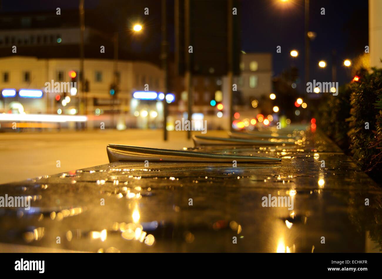 Decorative wall outside an office building Stock Photo - Alamy