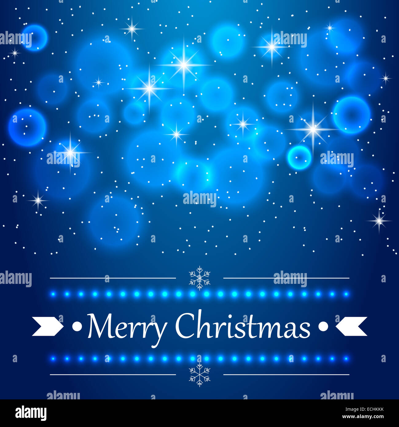 Blue Christmas background with flares on the sky. New design Stock ...