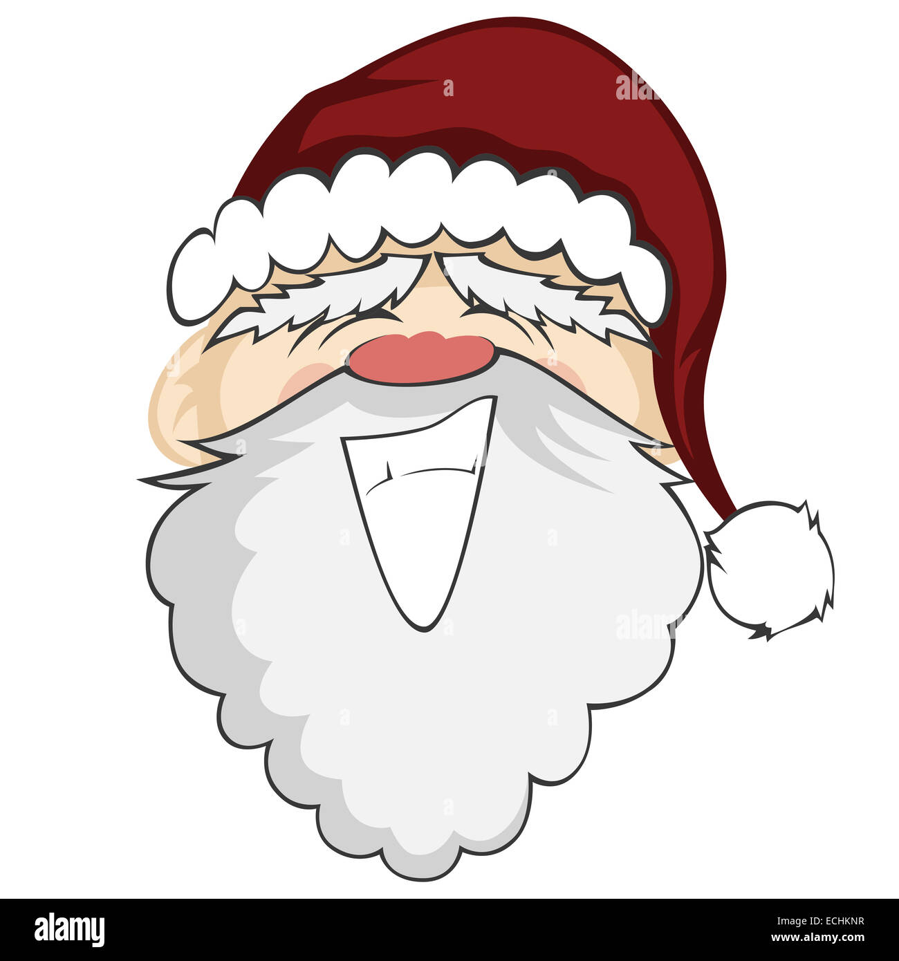 Santa Claus with a big smile Stock Photo - Alamy