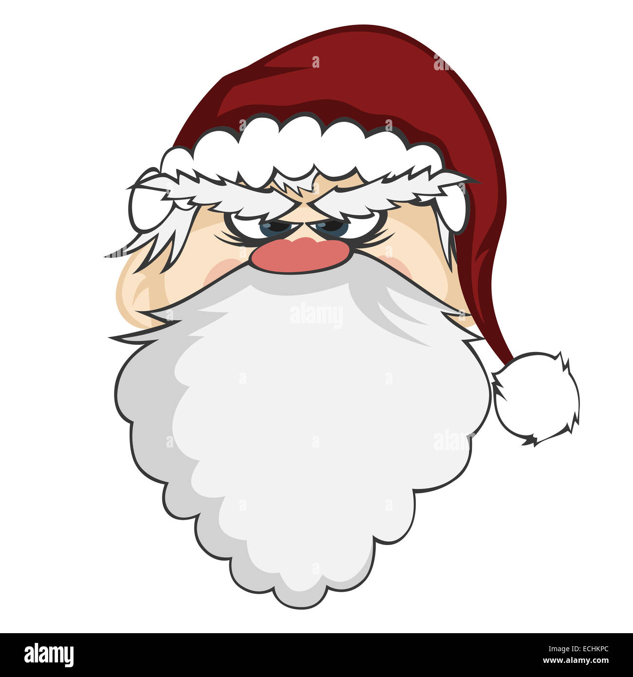 Cartoon angry santa claus hi-res stock photography and images - Alamy