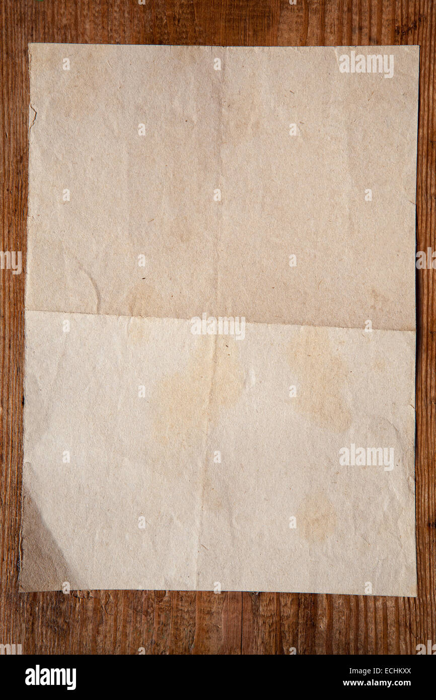 old paper on wood Stock Photo - Alamy