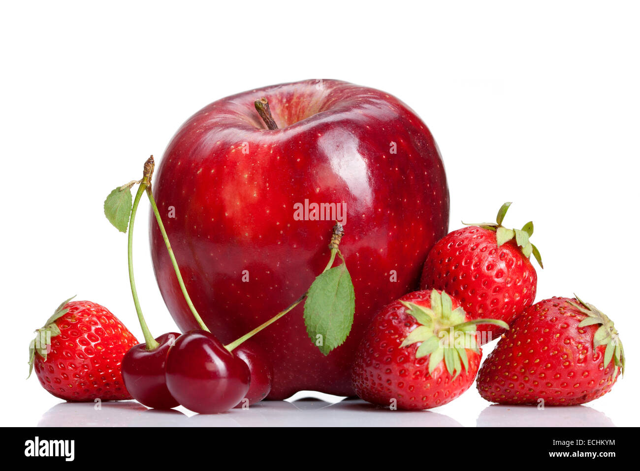 Summer fresh fruits isolated on white Stock Photo - Alamy