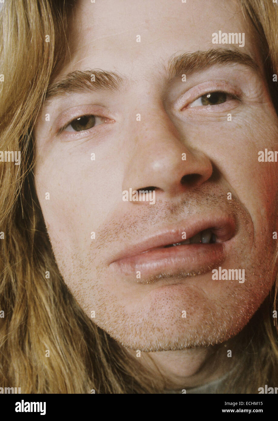 MEGADETH US rock group with singer Dave Ellefson in 2001 Stock Photo ...