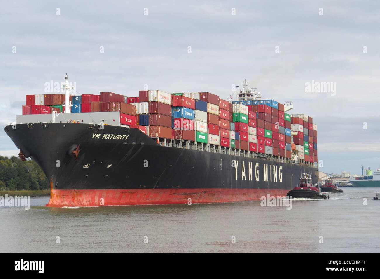 YANG WING "MATURITY" Container ship belonging to the Taiwanese shipping ...