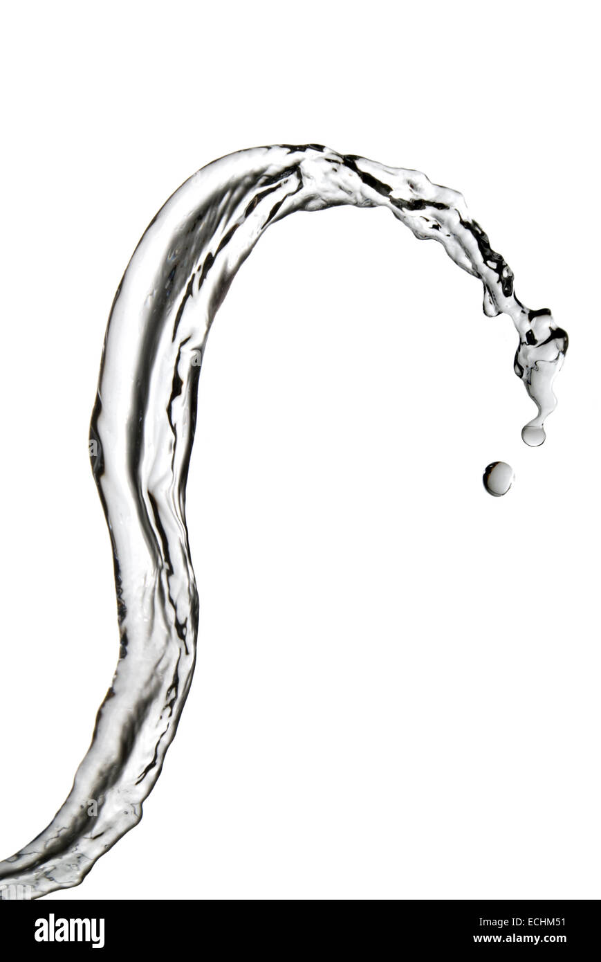 water splash isolated on white Stock Photo - Alamy