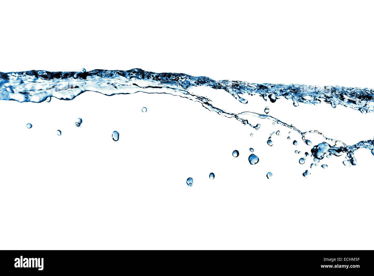 water splash with bubbles isolated on white Stock Photo - Alamy