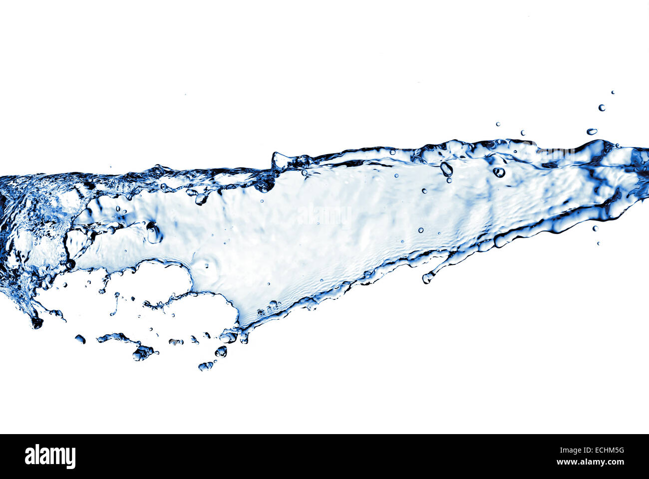 water splash with bubbles isolated on white Stock Photo - Alamy