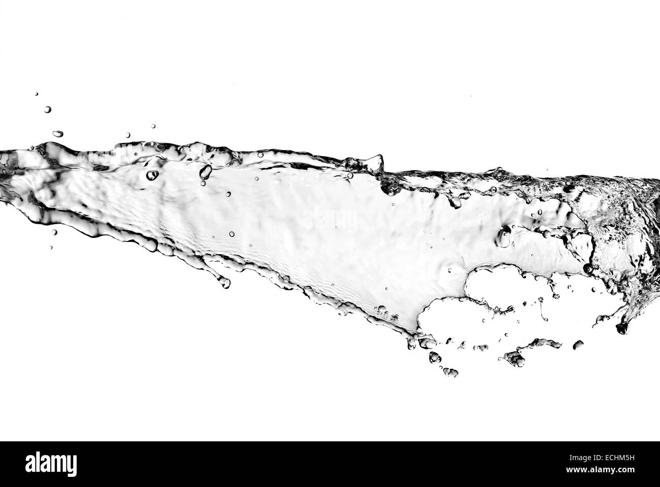 water splash with bubbles isolated on white Stock Photo - Alamy