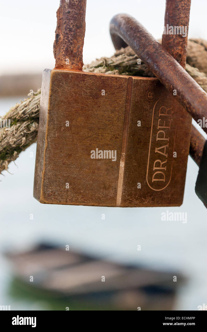Locks on Folkestone Harbour Stock Photo - Alamy