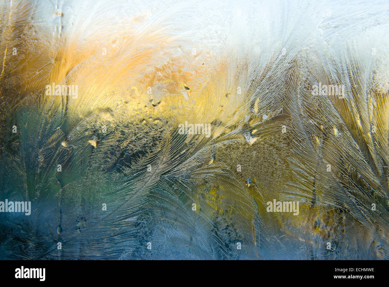ice on a window Stock Photo - Alamy