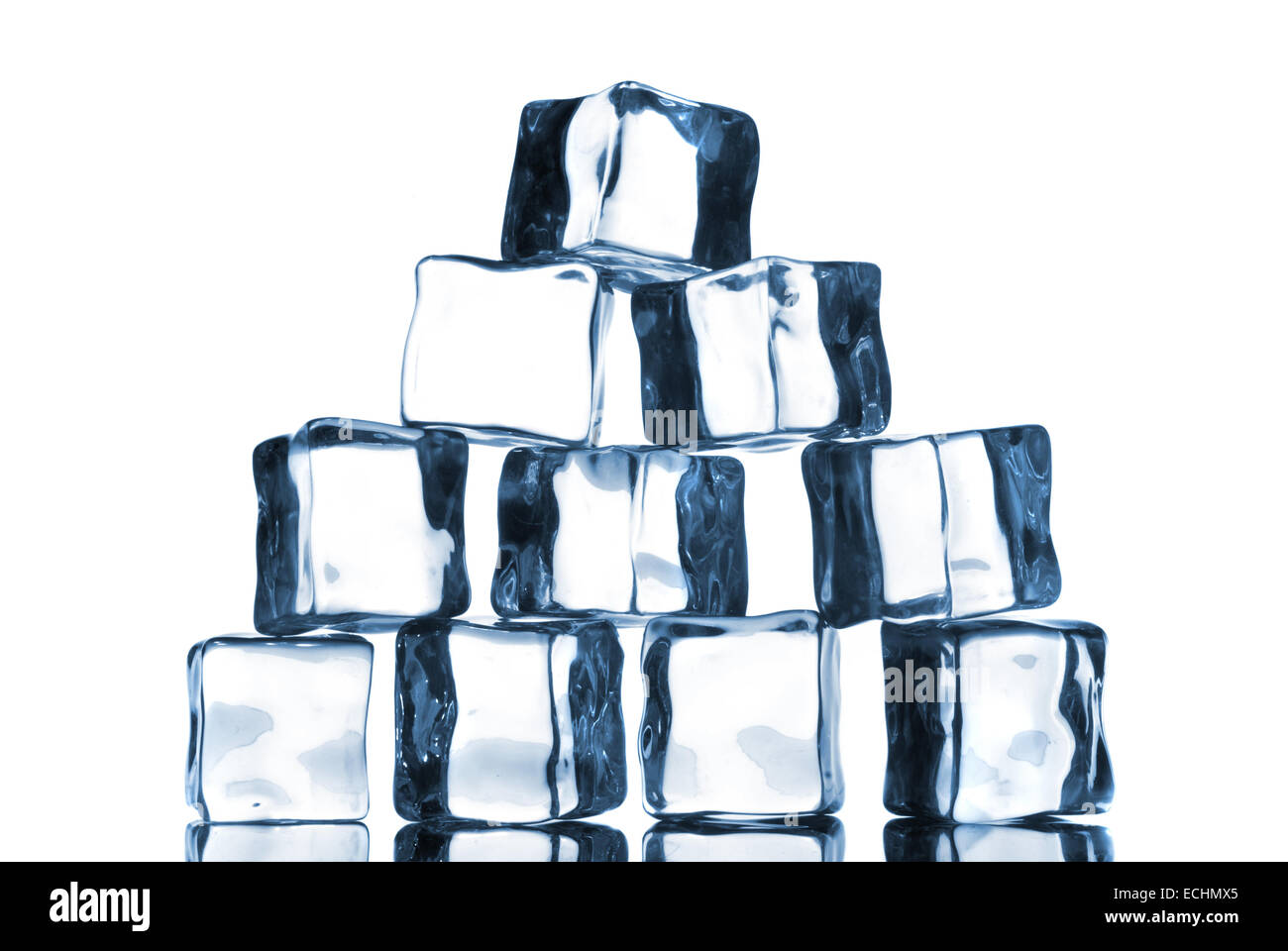 ice cubes isolated on white Stock Photo - Alamy