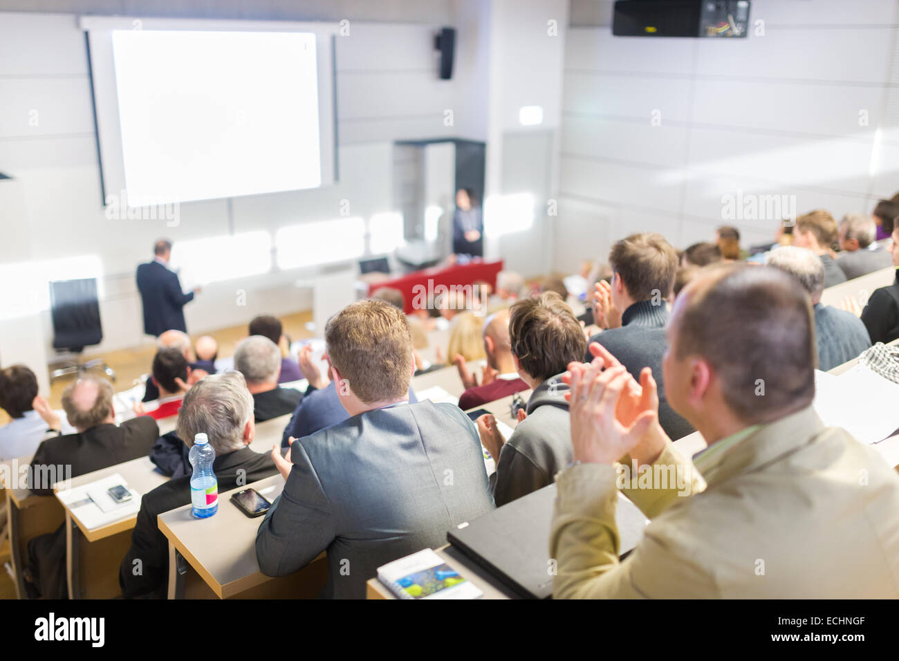 Audience at the conference hall Stock Photo - Alamy