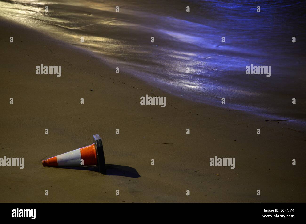 Traffic cone on the South Bank in London, England Stock Photo - Alamy
