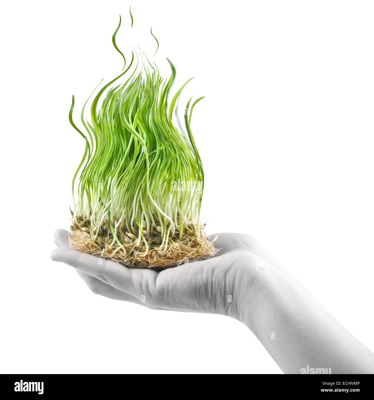 Hand earth fire hi-res stock photography and images - Alamy