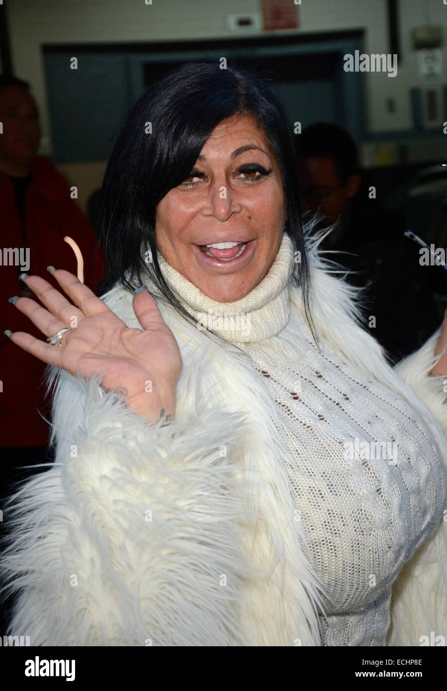 New York, NY, USA. 15th Dec, 2014. Big Ang Angela Raiola out and about ...