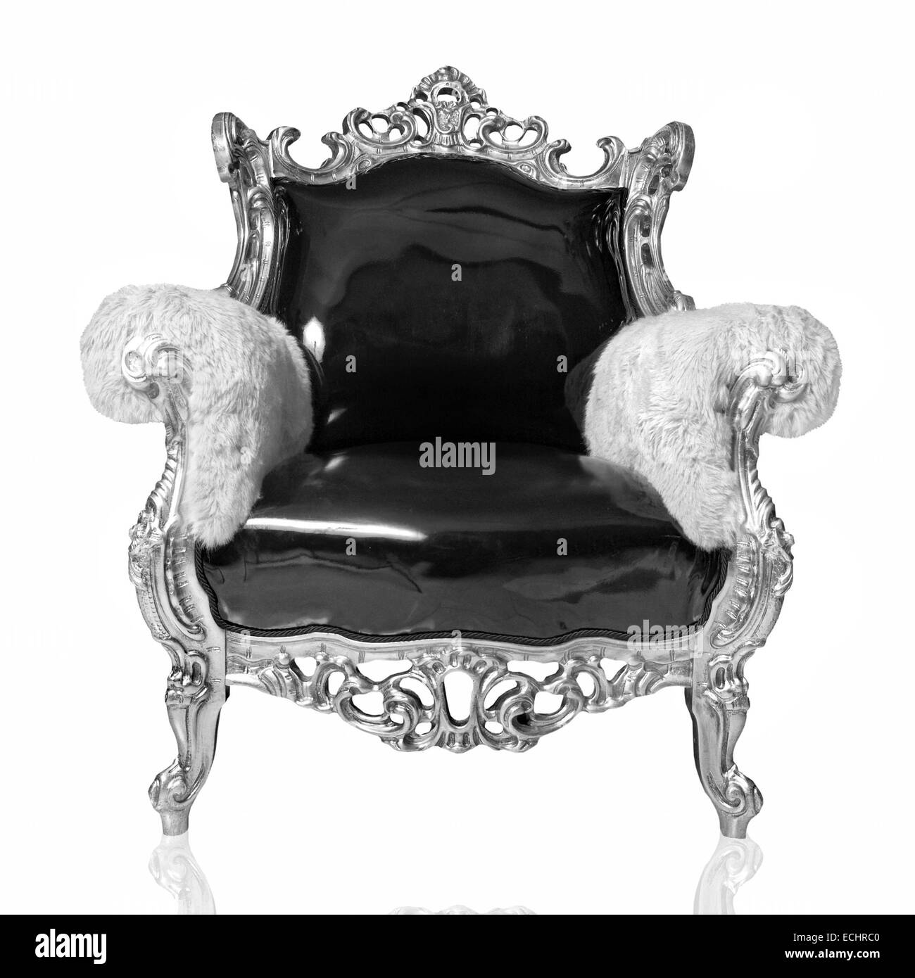 Sofa furniture isolated on Black and White Stock Photos & Images - Alamy