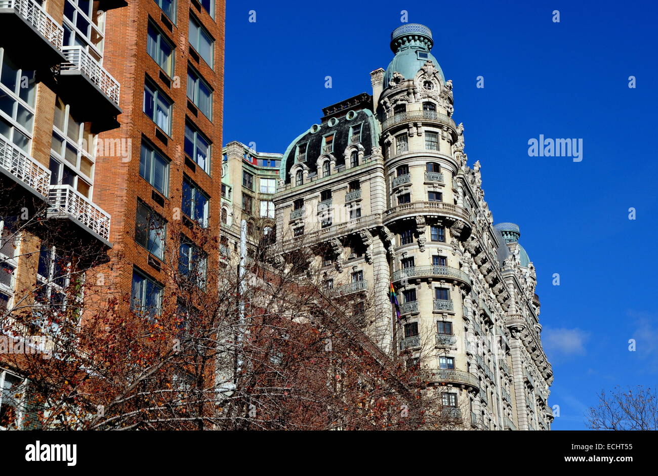 NYC: The Alexandria (left) and legendary Ansonia Hotel Apartments on ...