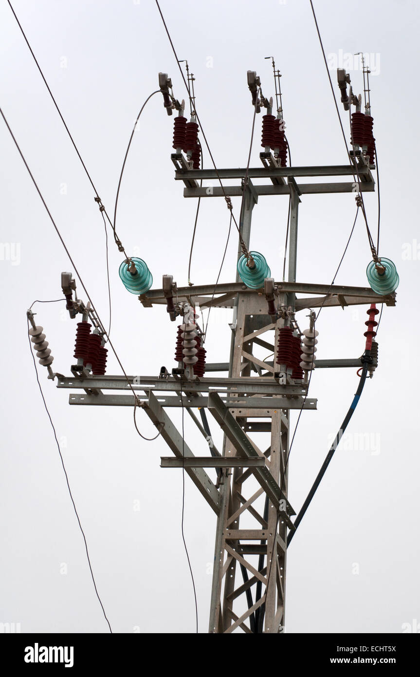 Power line, Electricity Stock Photo - Alamy