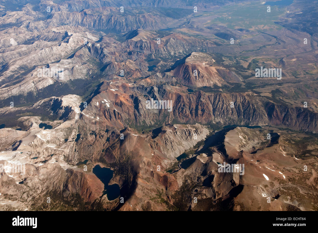 Rocky mountains in the summer, Aerial view, USA Stock Photo - Alamy