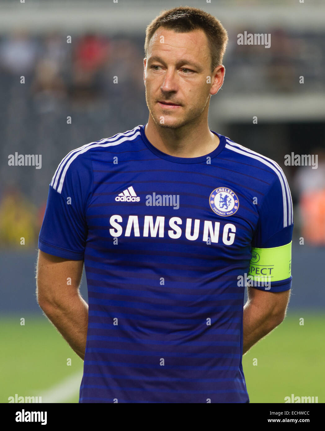 ISTANBUL - AUGUST 08, 2014: Chelsea captain John Terry during award ceremony of Soma Charity ...