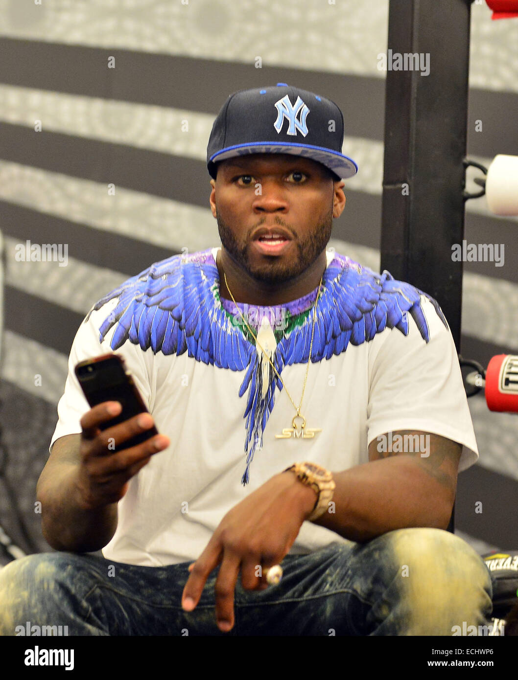 50 Cent attends 'Yuriorkis Gamboa Open Media Workout' to promote the ...