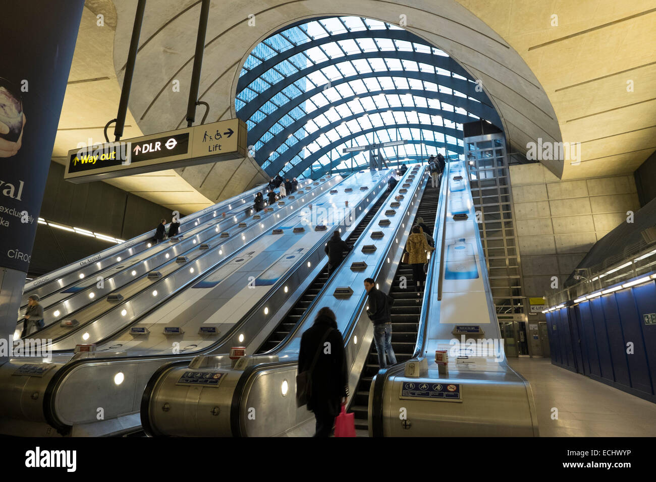 Canary Wharf Station High Resolution Stock Photography and Images - Alamy
