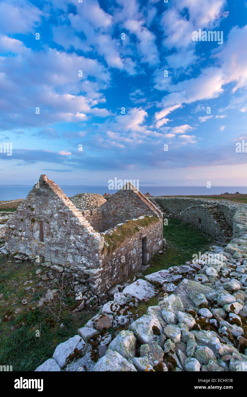 The monastic settlement and cashel, Inishmurray Island, County Sligo ...