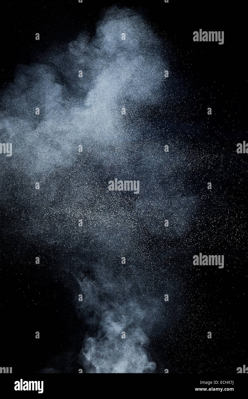abstract white powder explosion Stock Photo - Alamy
