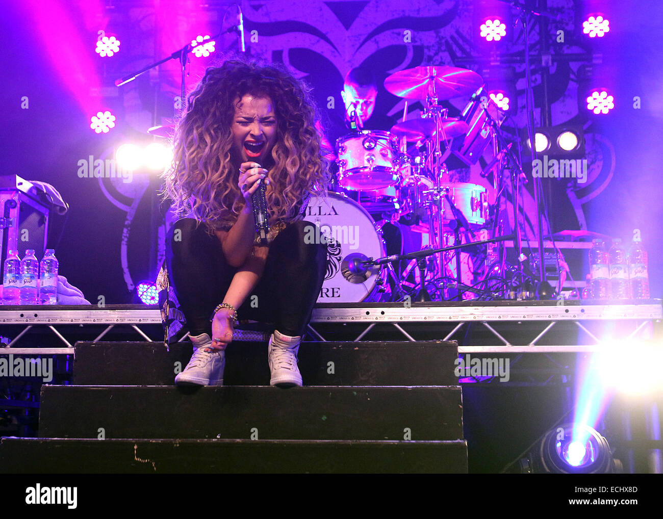 Singer Ella Eyre performs live onstage at Brixton Electric in Brixton ...
