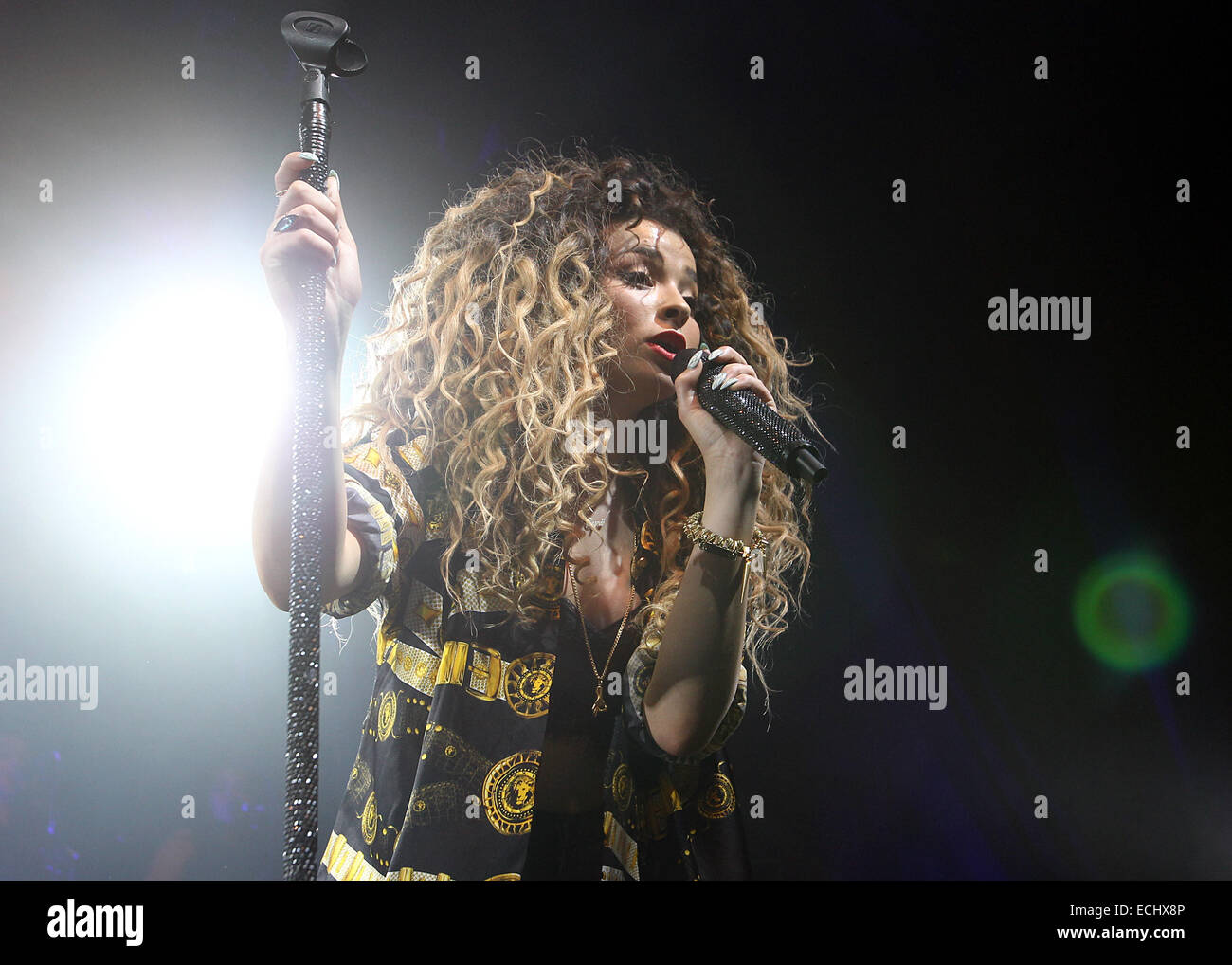 Singer Ella Eyre performs live onstage at Brixton Electric in Brixton ...