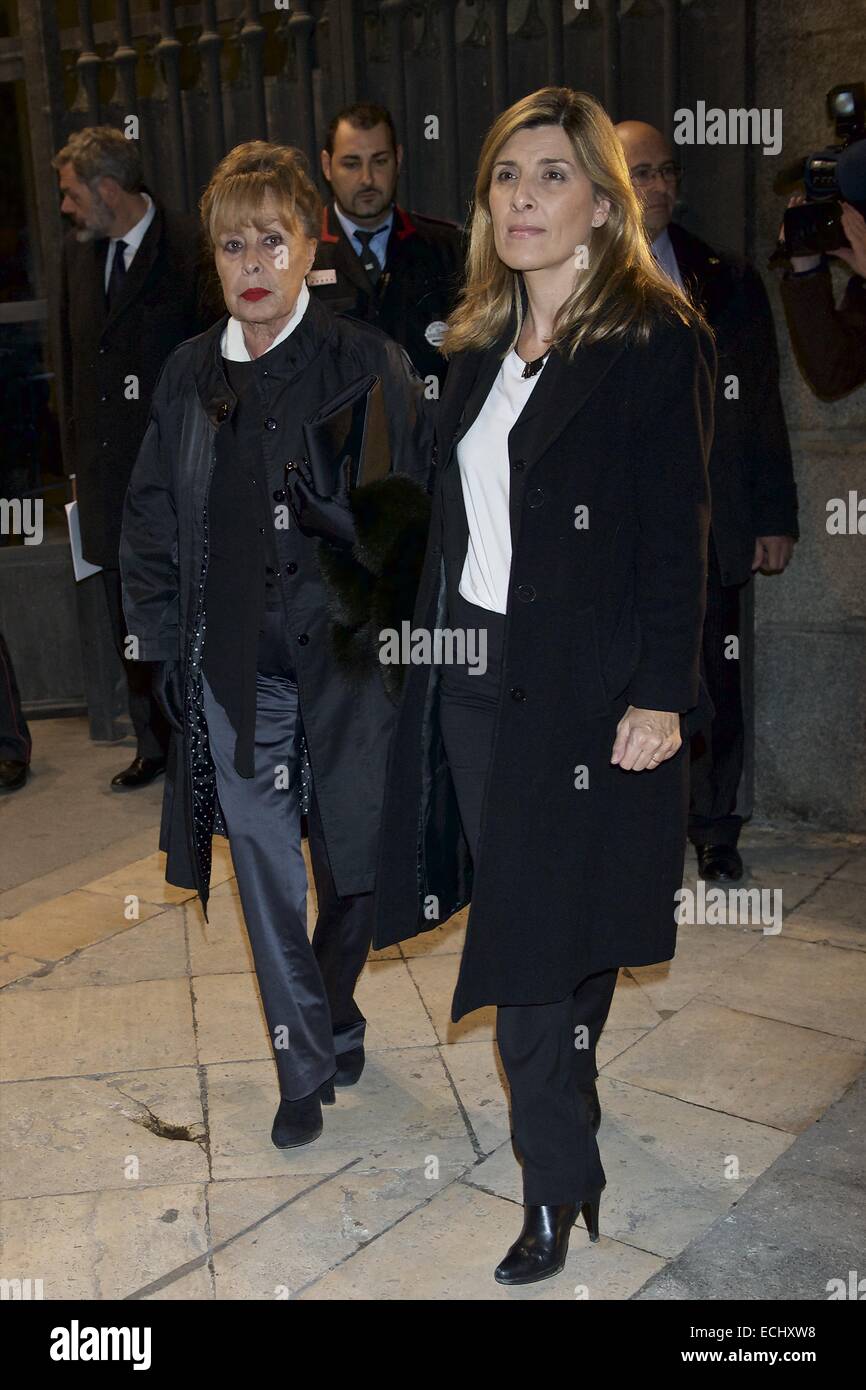 Madrid, Spain. 15th Dec, 2014. Spanish Royals attend Duchess of Alba ...