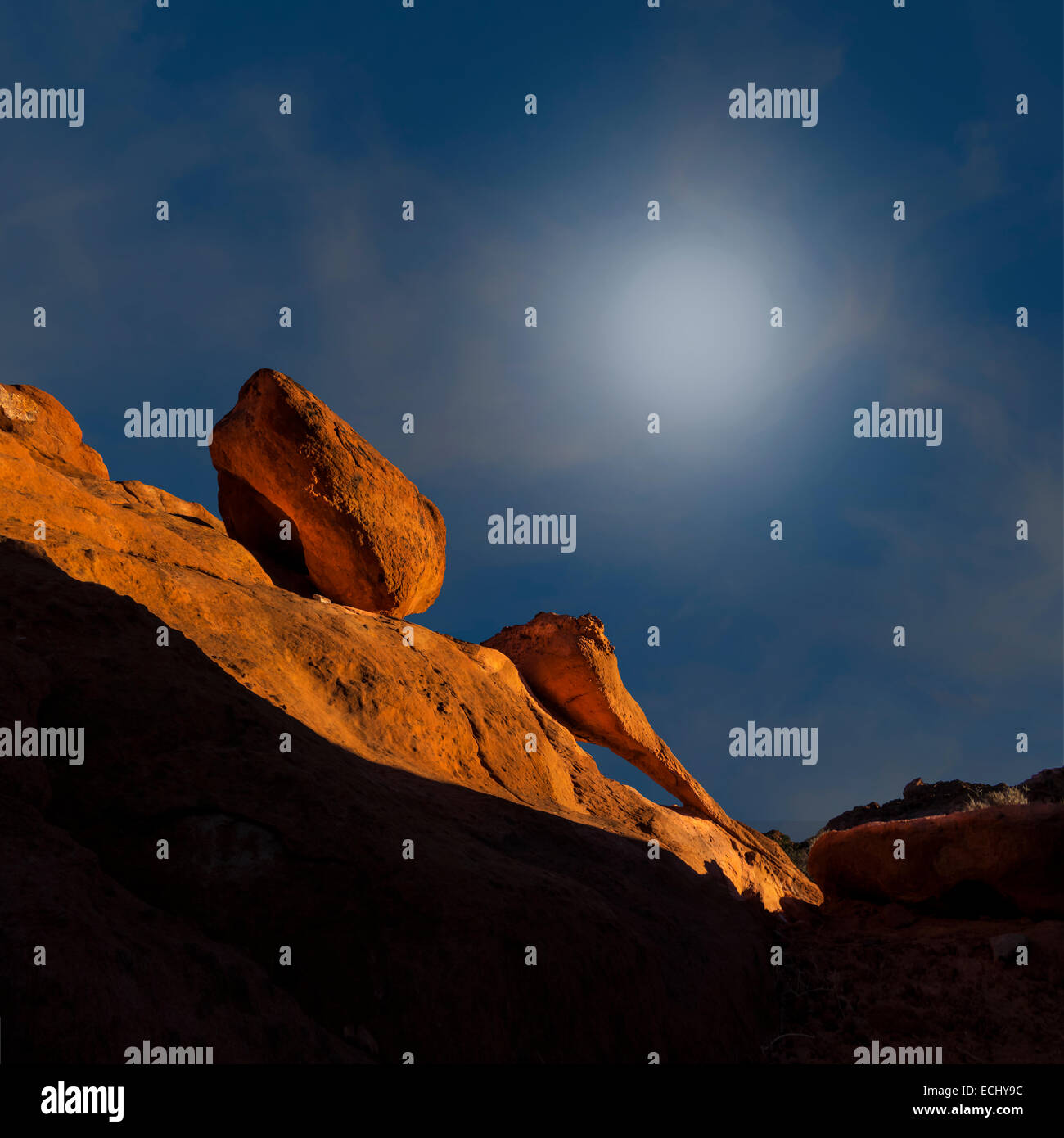 A dramatic fine art style image of animal shaped rock at The Valley of ...