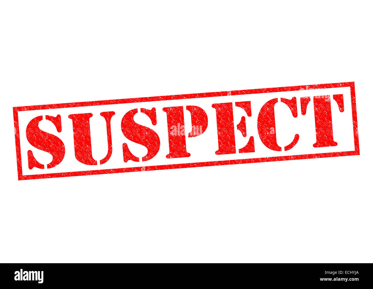 SUSPECT red Rubber Stamp over a white background Stock Photo - Alamy