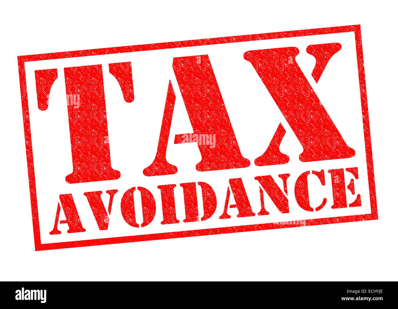TAX AVOIDANCE red Rubber Stamp over a white background Stock Photo - Alamy