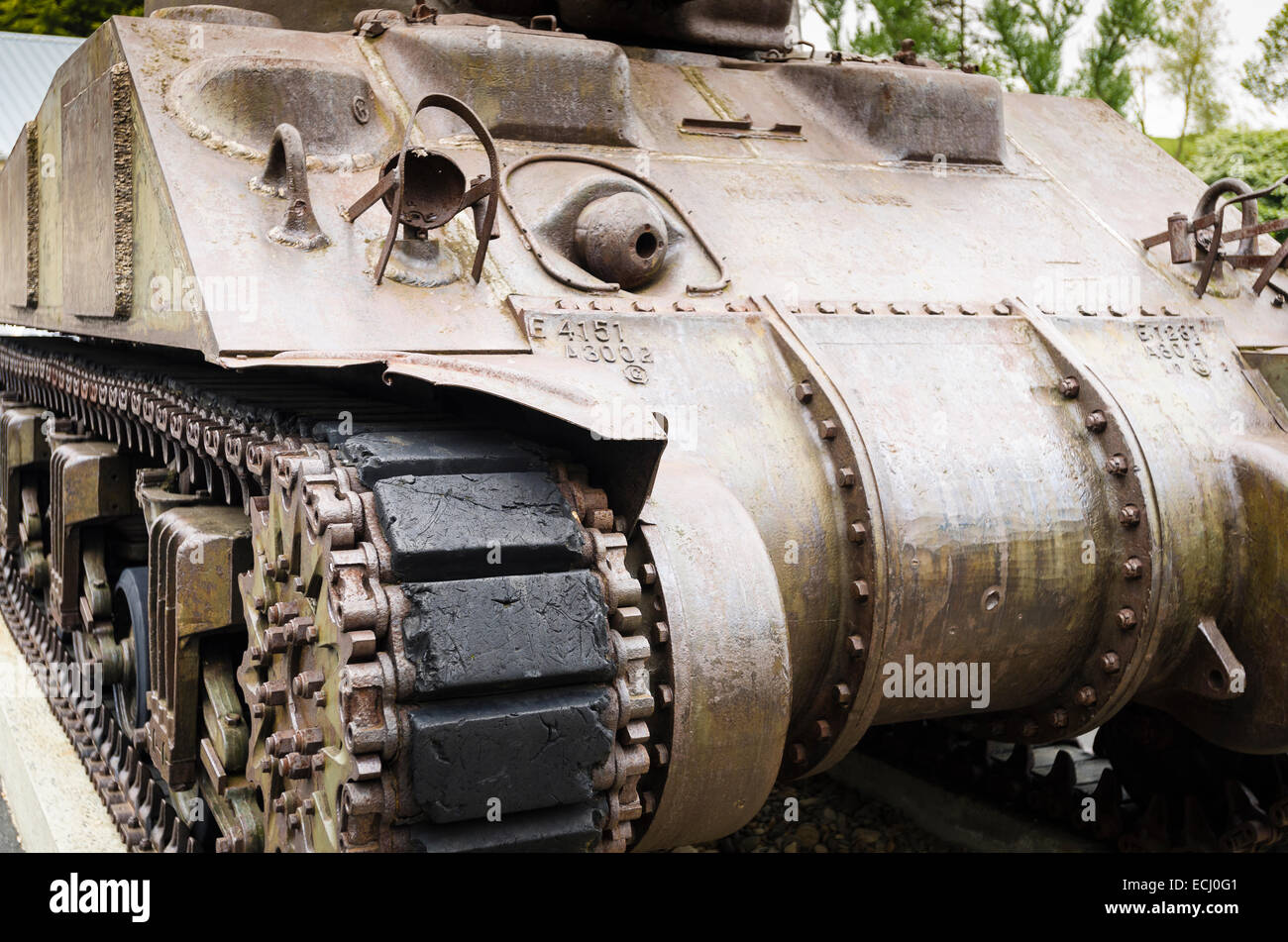 World War II tank at Omaha Beach, Normandy, France Stock Photo - Alamy