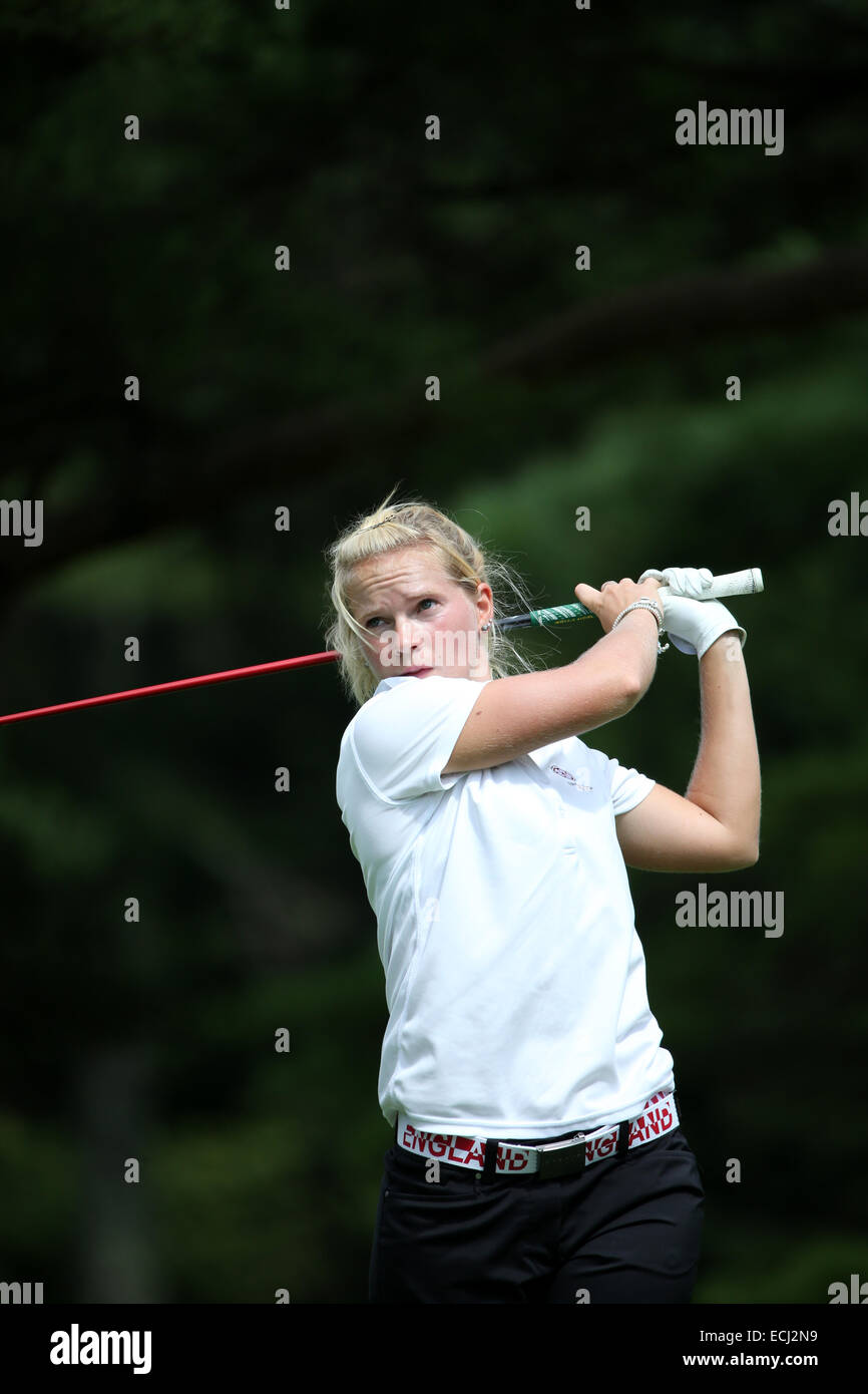 Karuizawa, Japan. 6th Sep, 2014. Hayley Davis (ENG) Golf : Final round ...