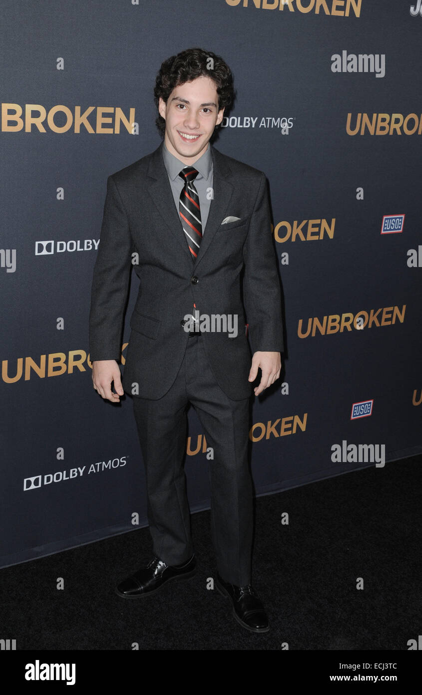 Los Angeles, California, USA. 15th Dec, 2014. John Magaro attending the ...