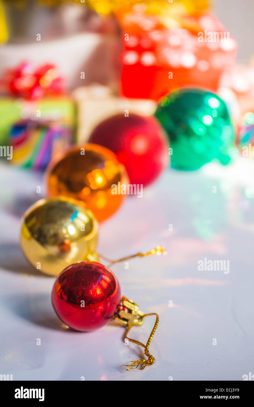 The red ball is placed on the front Stock Photo - Alamy